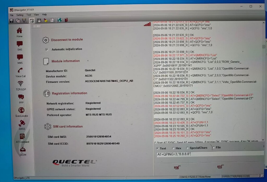 AG35-CEN problem with internet - Automotive Module - Quectel Forums
