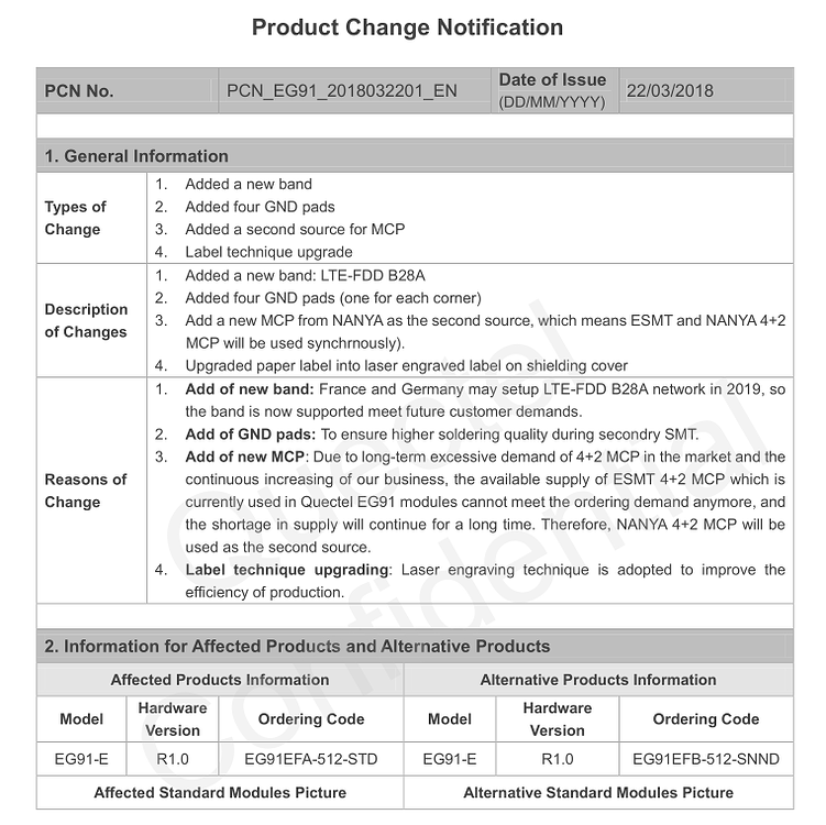Different of EG91EFB-512-SNND AND EG91EFA-512-STD - LTE Standard Module ...