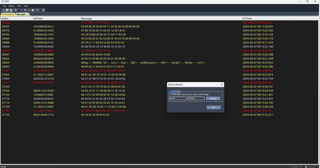 Using EPAT to capture logs on BC660K-GL module - LTE Standard Module - Quectel Forums