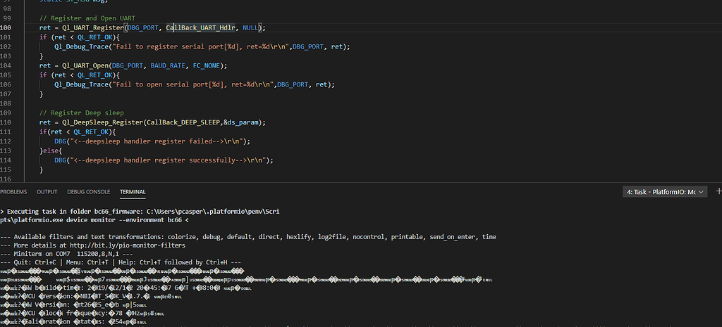 BC66-TE-B debug output does not work - Upgrade/Debug - Quectel Forums
