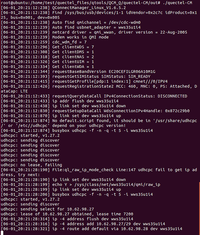 How to set up with EC20 on Ubuntu - Driver - Quectel Forums