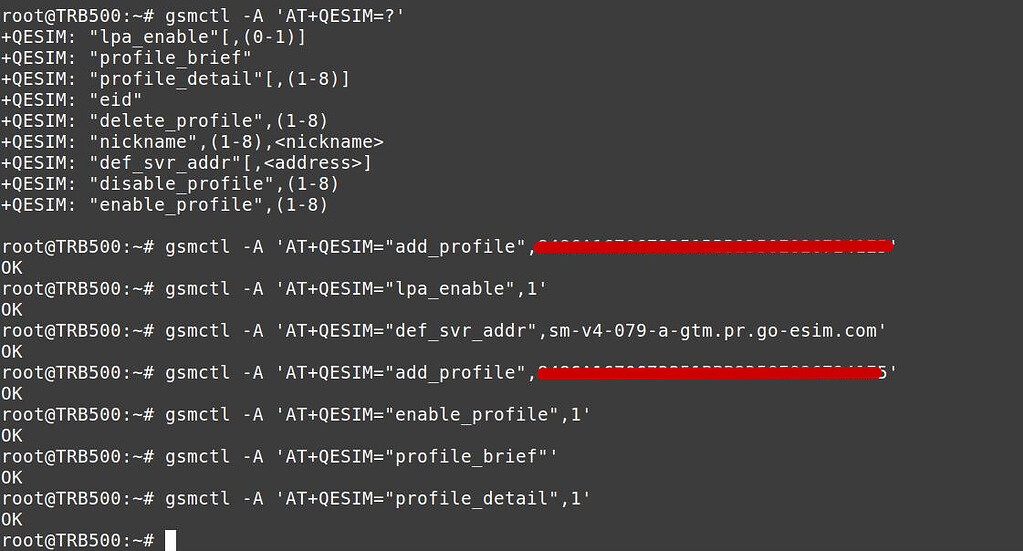 RG501Q-EU ESIM (consumer QR code esim) - 5G Module - Quectel Forums
