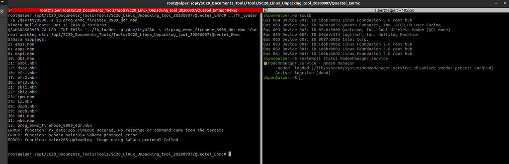 SC20 Linux Unpacking Tool(emmc_writer) not working - Smart Module - Quectel Forums