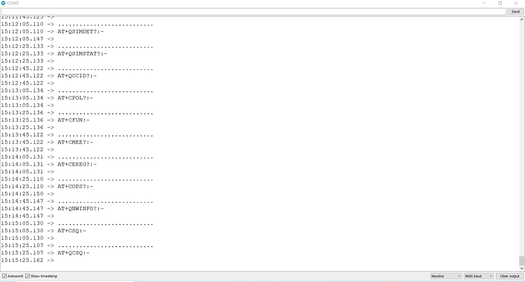 BG96 unable to give the response to my AT commands - Technical Subjects - Quectel Forums