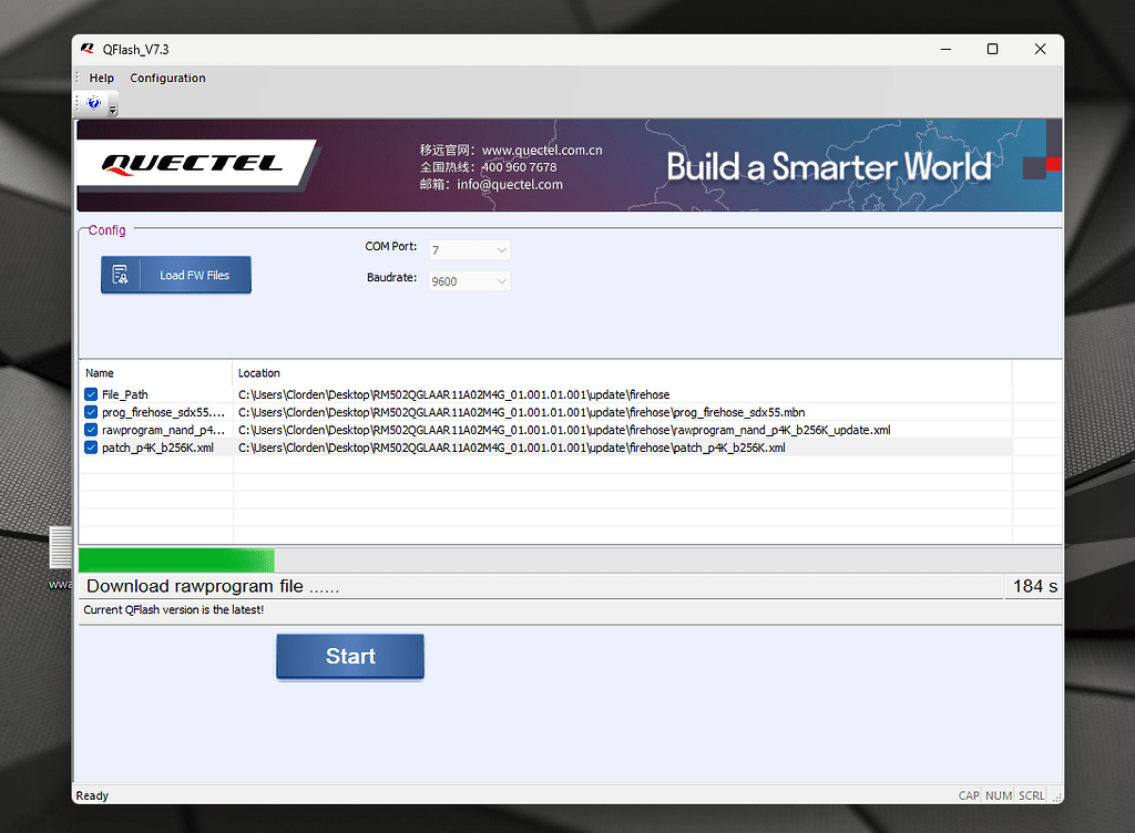 RM502Q-GL failed firmware update - 5G Module - Quectel Forums