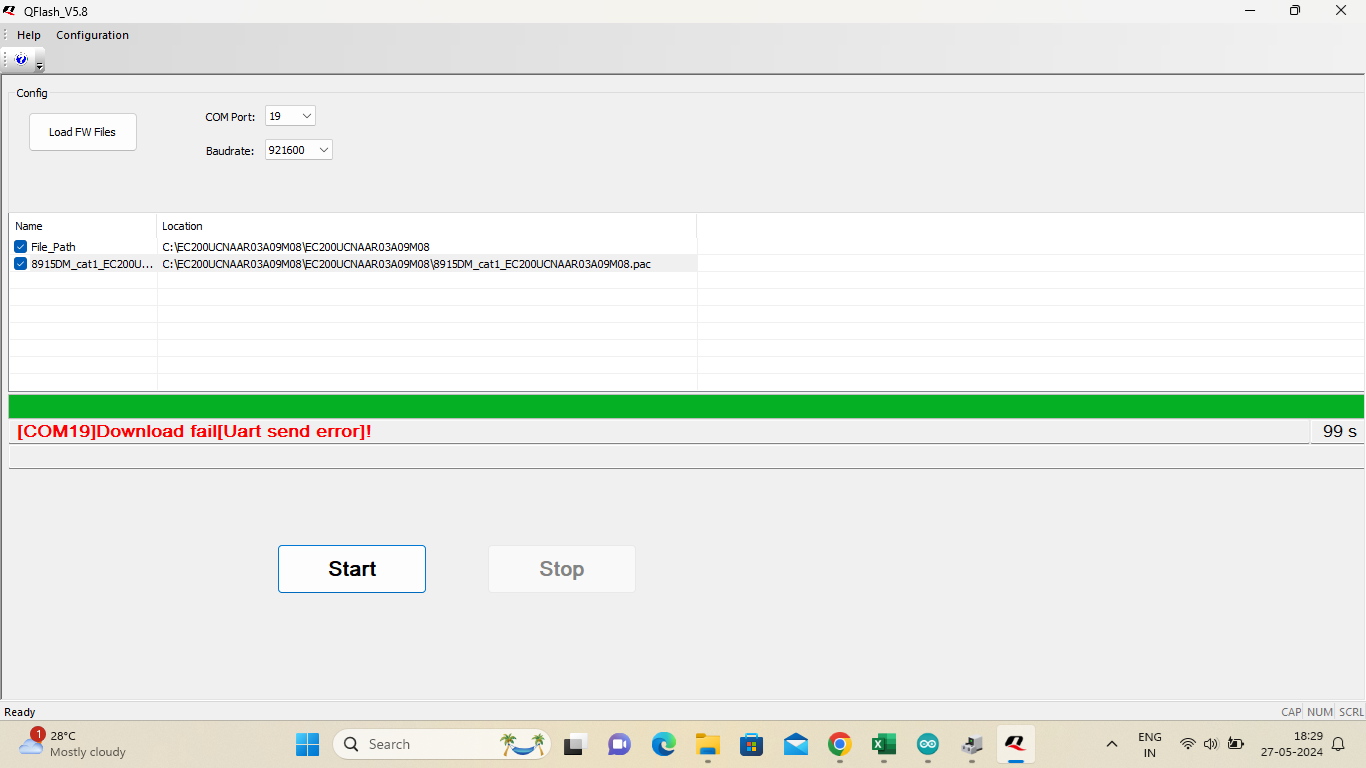 EC200U Flash Error - Software General Function - Quectel Forums