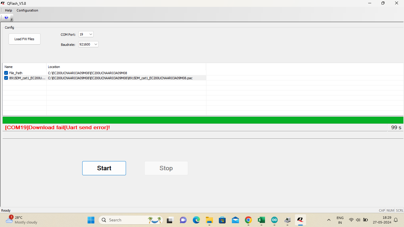 EC200U Flash Error - Software General Function - Quectel Forums
