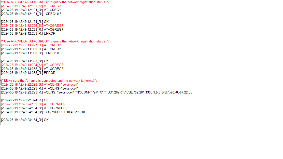 Quectel BG95-M9 failing network registration - Technical Subjects - Quectel Forums