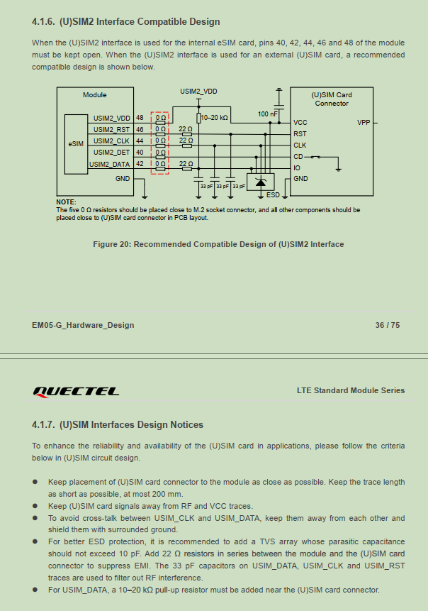 EM05-CN eSIM issue - LTE-A Module - Quectel Forums
