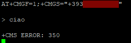 Unable to send SMS +CMS ERROR: 350 - 5G Module - Quectel Forums