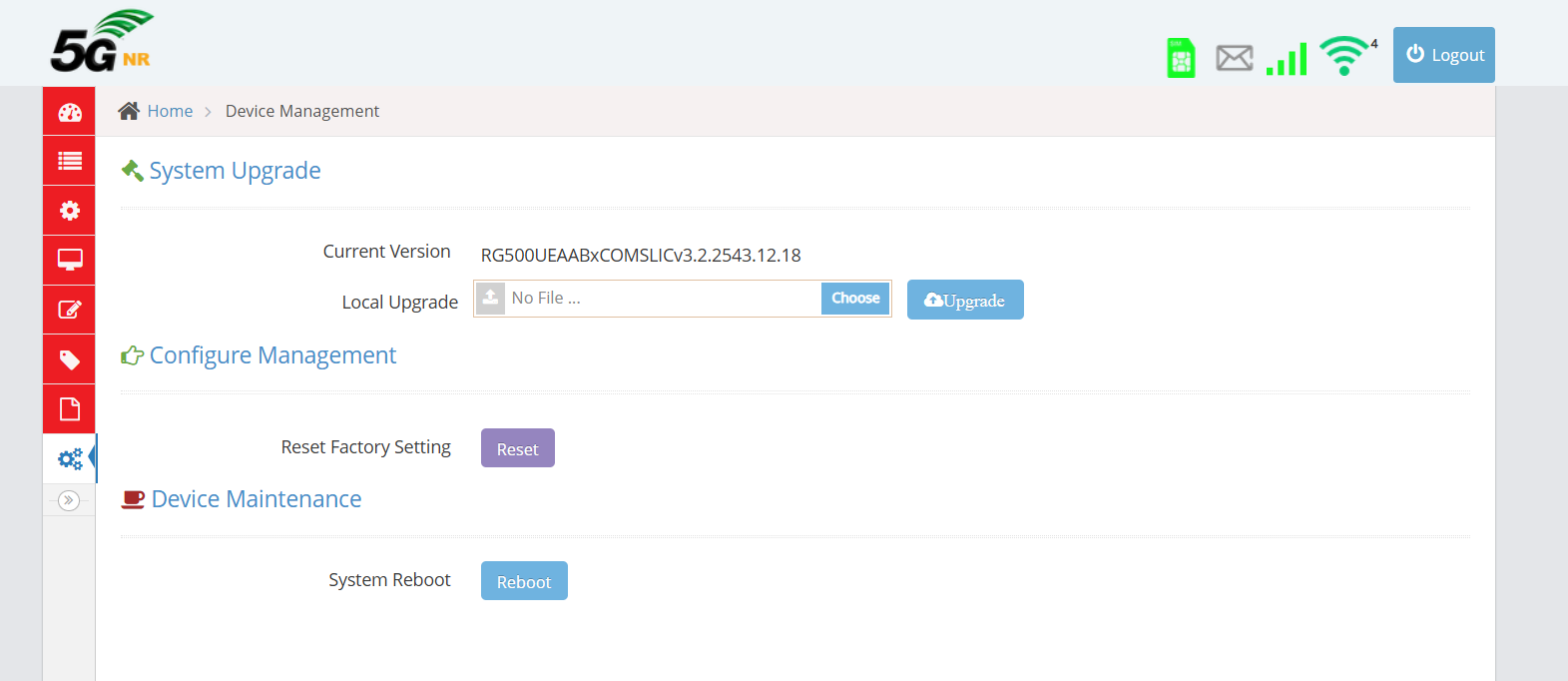 5G CPE NR500-EA Firmware upgrade and troubleshooting - 5G Module - Quectel Forums