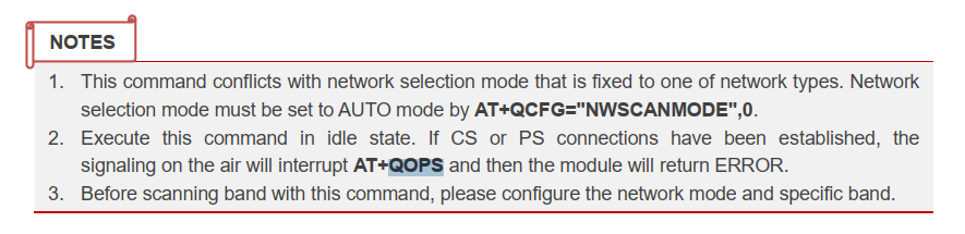 AT+QCOPS and AT+QOPS not working - LTE Standard Module - Quectel Forums