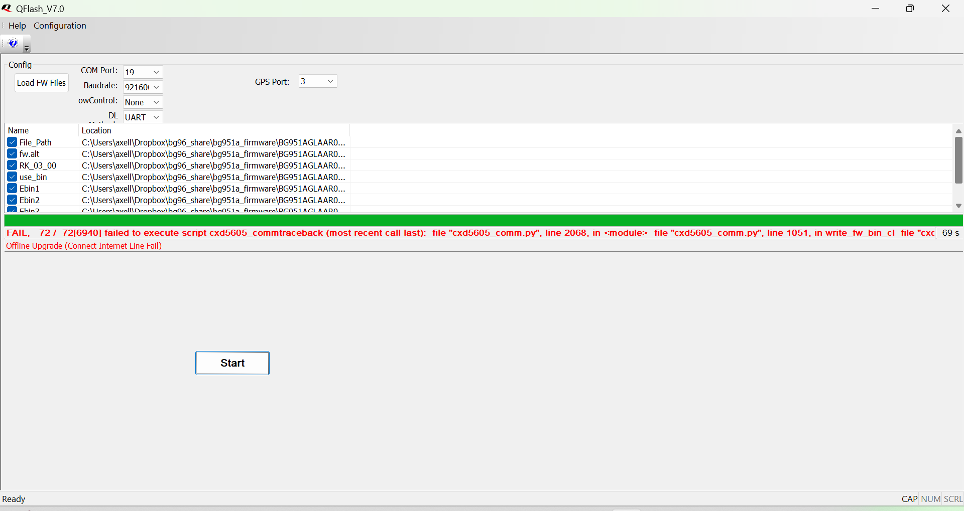 BG95A-GL firmware upgarde - Upgrade/Debug - Quectel Forums